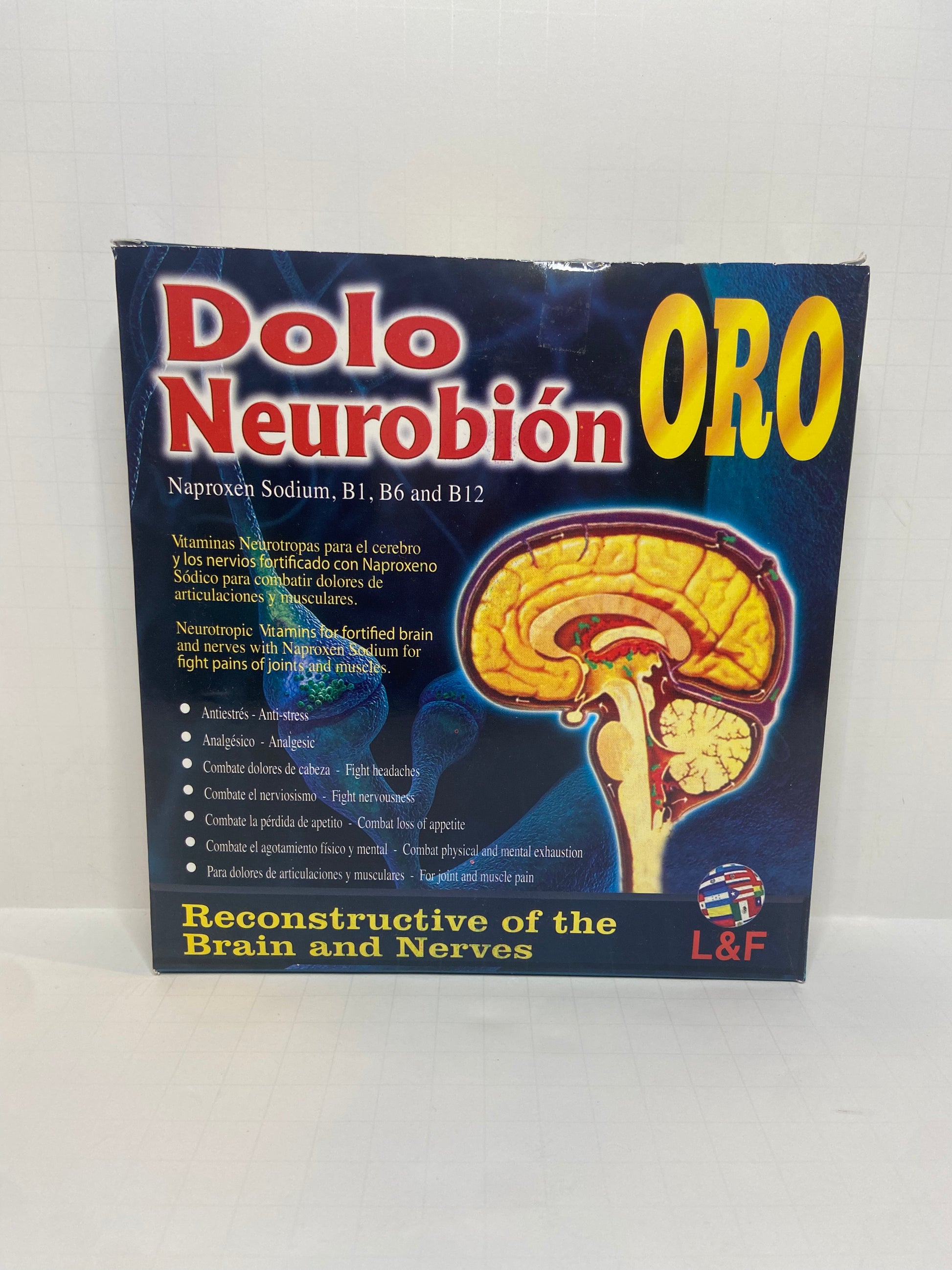 Dolo Neurobion Oro - 10x15mL Viales Bebibles – Latin Beauty Product LLC