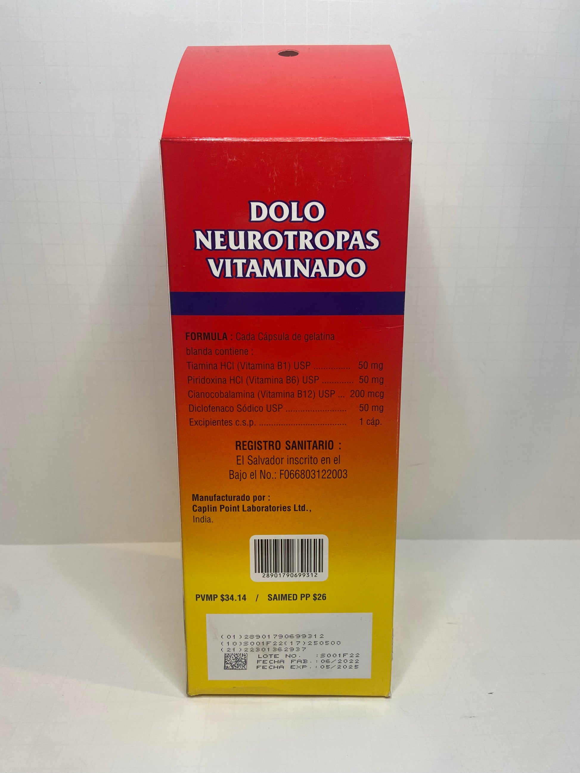 Dolo Neurotropas - 100 Tabs – Latin Beauty Product LLC
