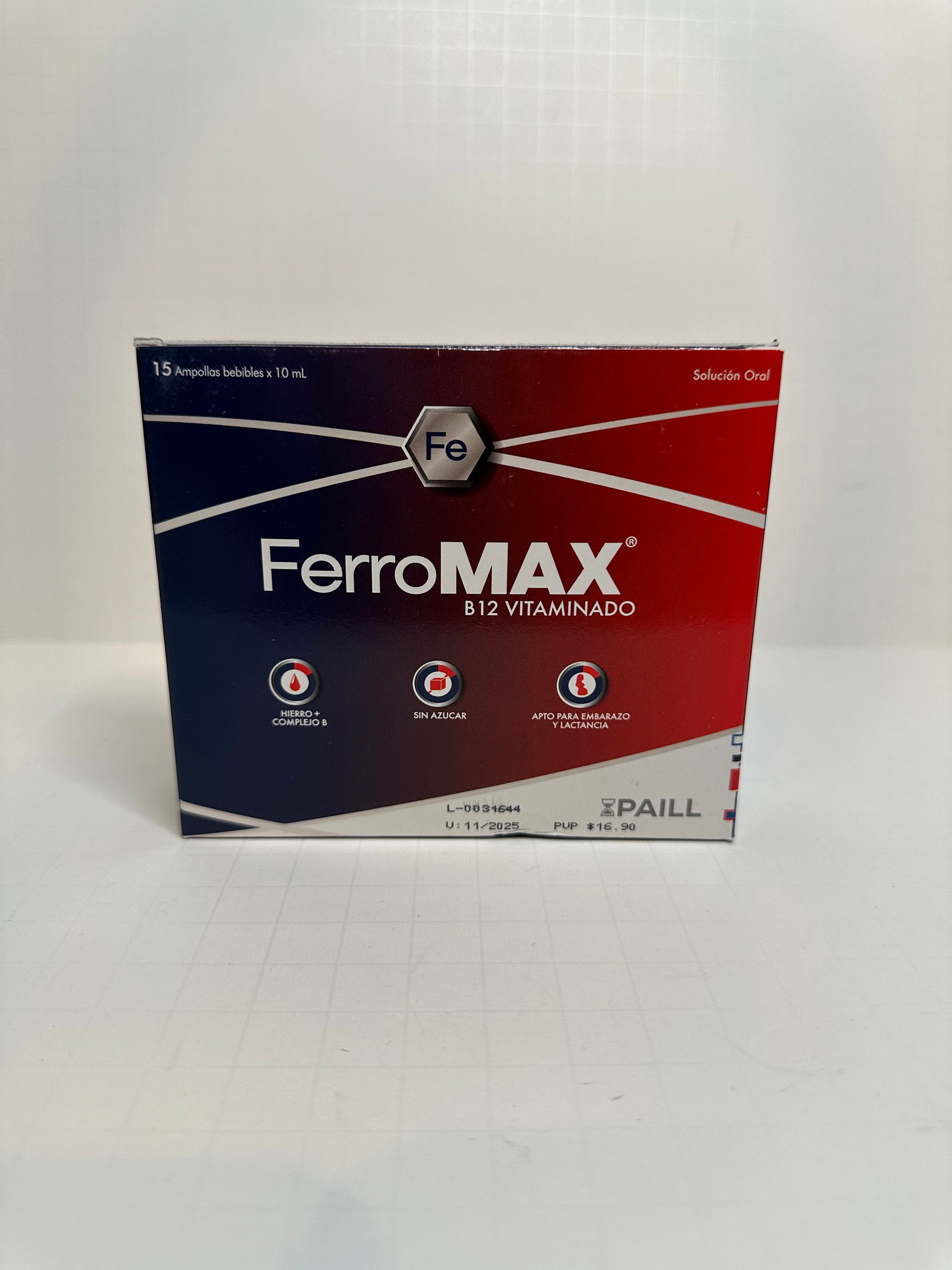 FerroMax - 15x10mL Viales Bebibles – Latin Beauty Product LLC