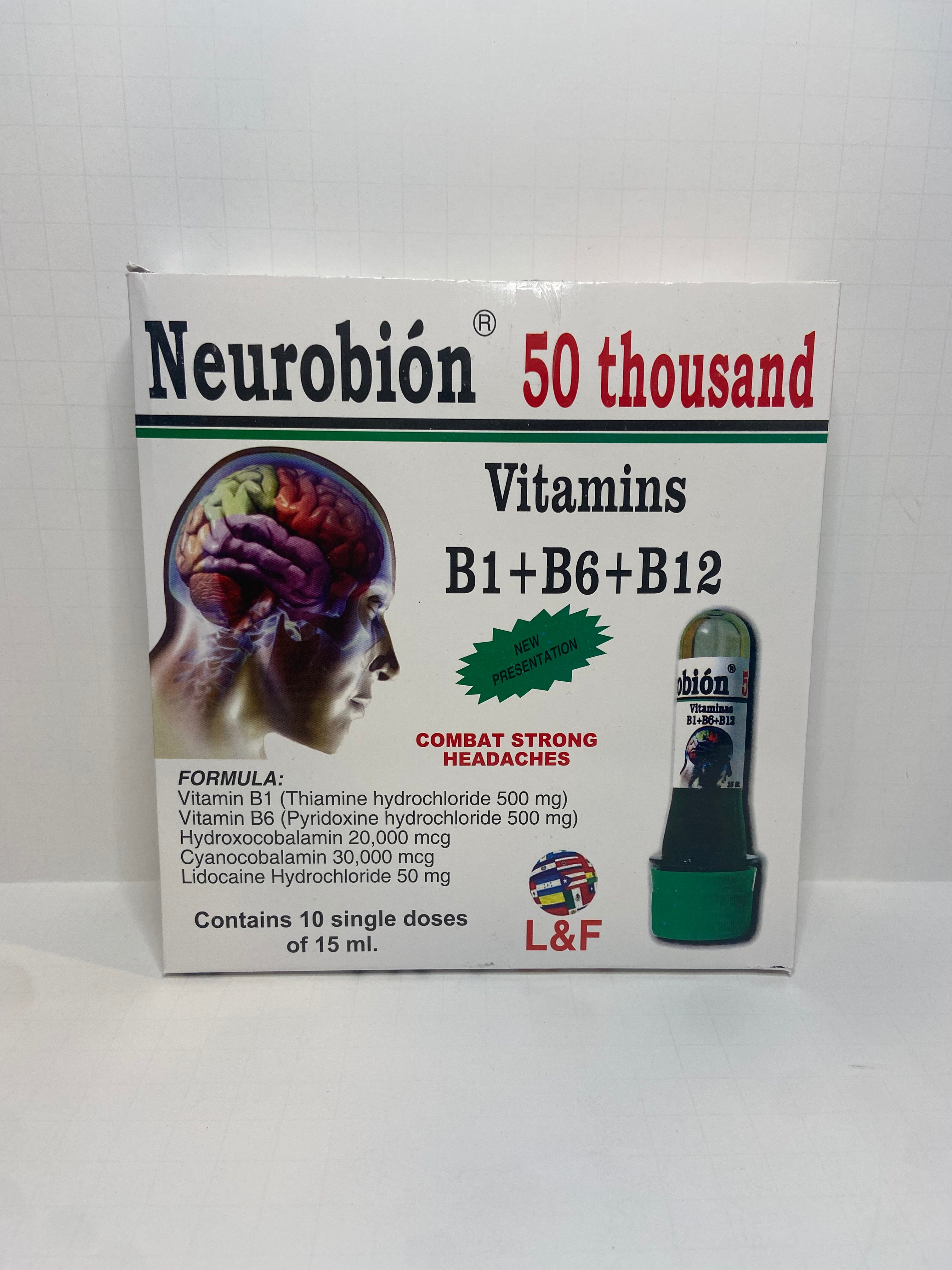 Neurobion 50 Mil - 10x15mL Viales Bebibles – Latin Beauty Product LLC