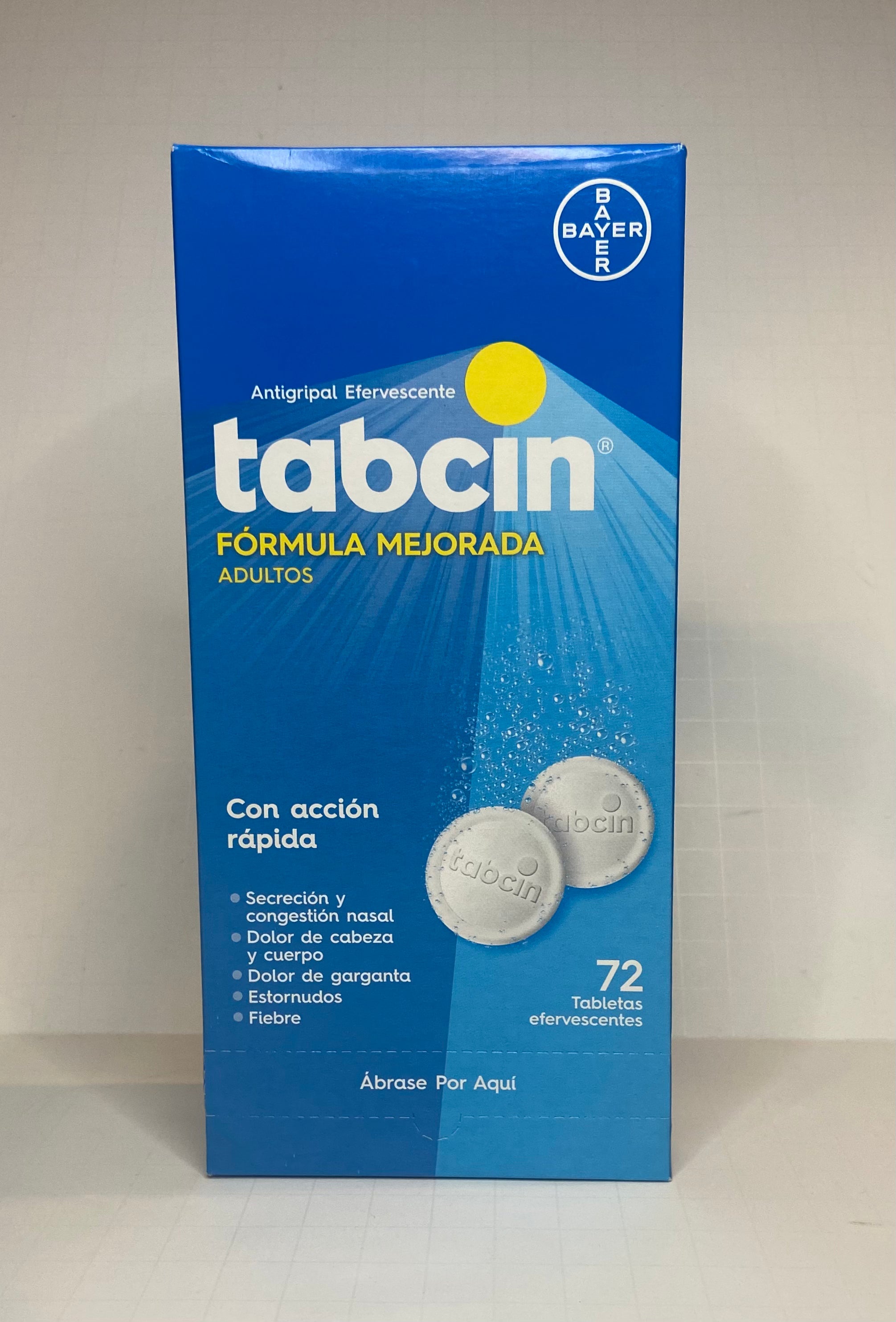 Tabcin Cold Medicine - 72 Tabs – Latin Beauty Product LLC