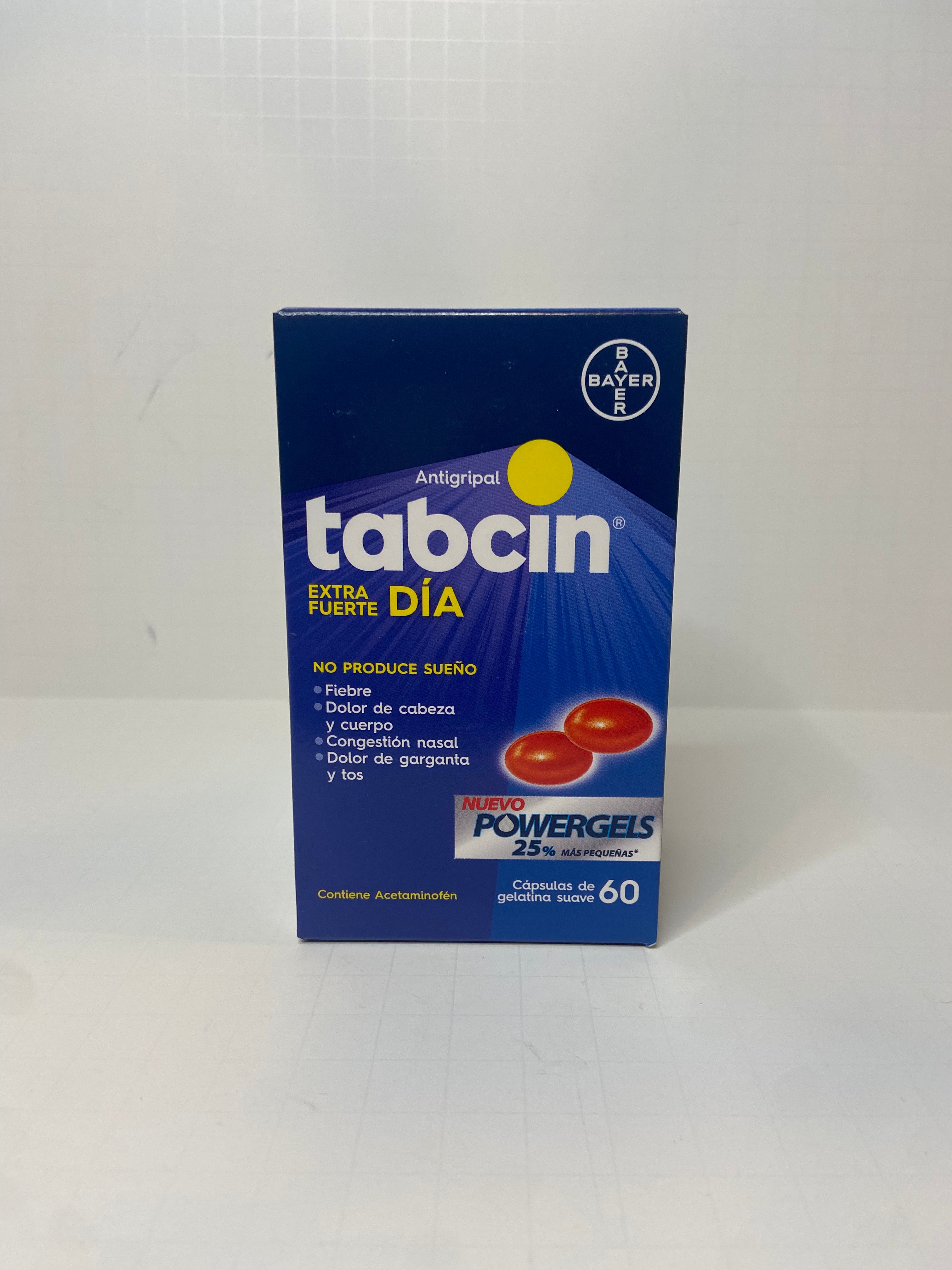 Tabcin Daytime - 60 Gel Caps – Latin Beauty Product LLC
